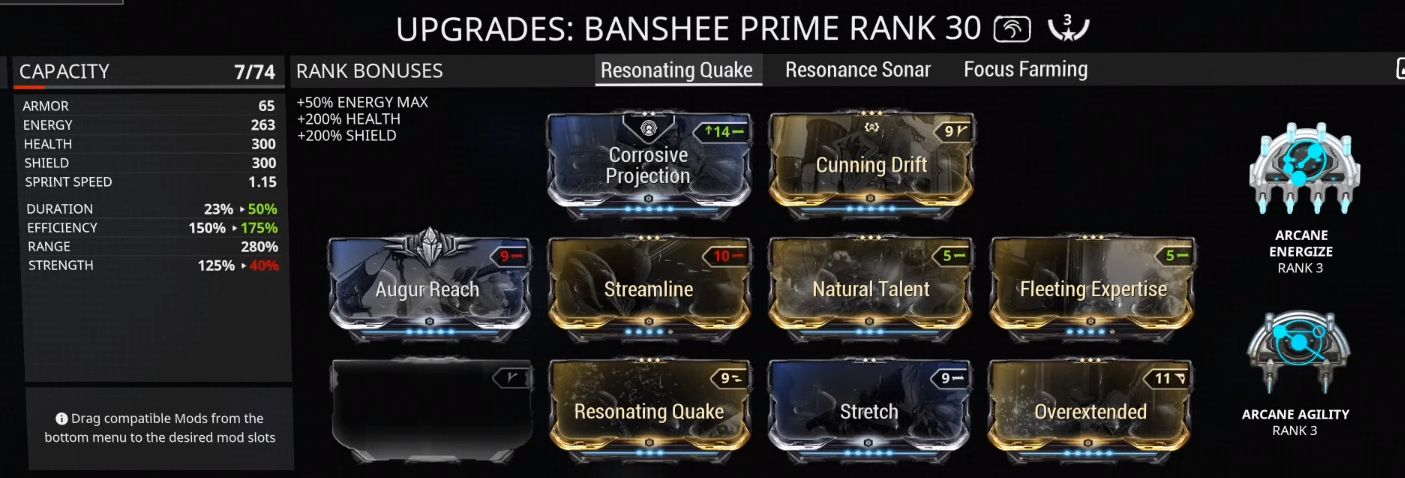 Banshee Resonating Quake Build. Banshee Quake Build. Banshee Build