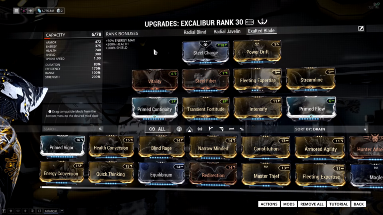 Excalibur Exalted Blade Build. Excalibur Chromatic Blade Build.