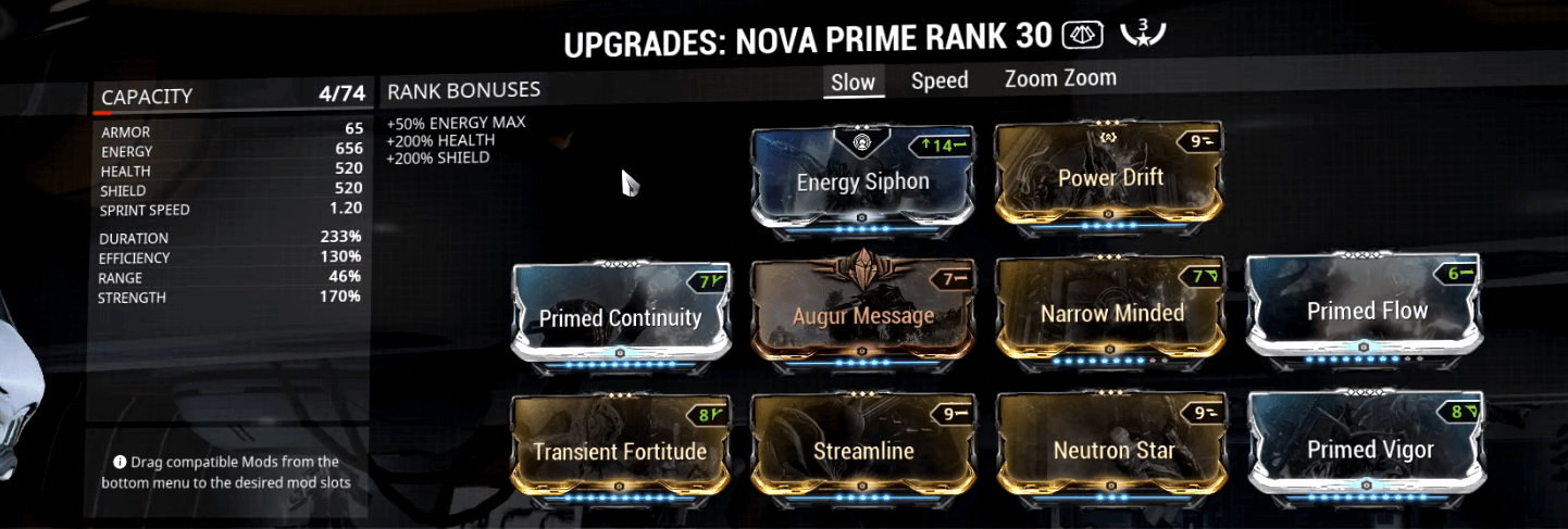 Nova Slow Build.Nova Slow Molecular Prime Build.Nova Prime Slow Build