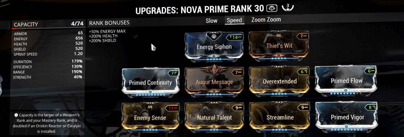 Nova Speed Build. Nova Speed Molecular Prime Build. Nova Build