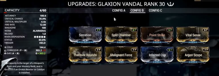 Warframe Glaxion Vandal Build. Glaxion Vandal 3 Forma Build