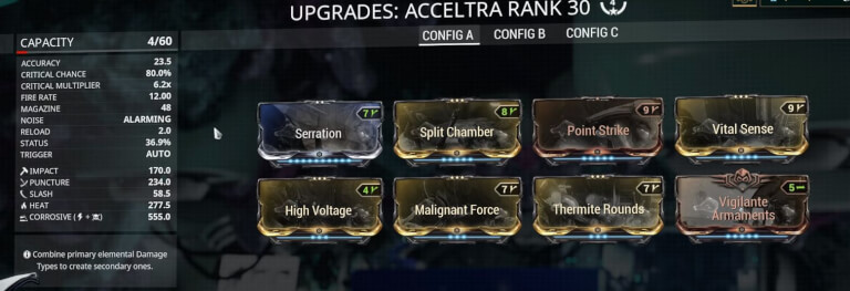 Acceltra Build. Warframe Acceltra 2 Forma Build